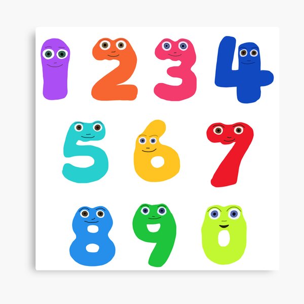 "Cbeebies Numberjacks artwork" Canvas Print for Sale by Phoebestorm ...