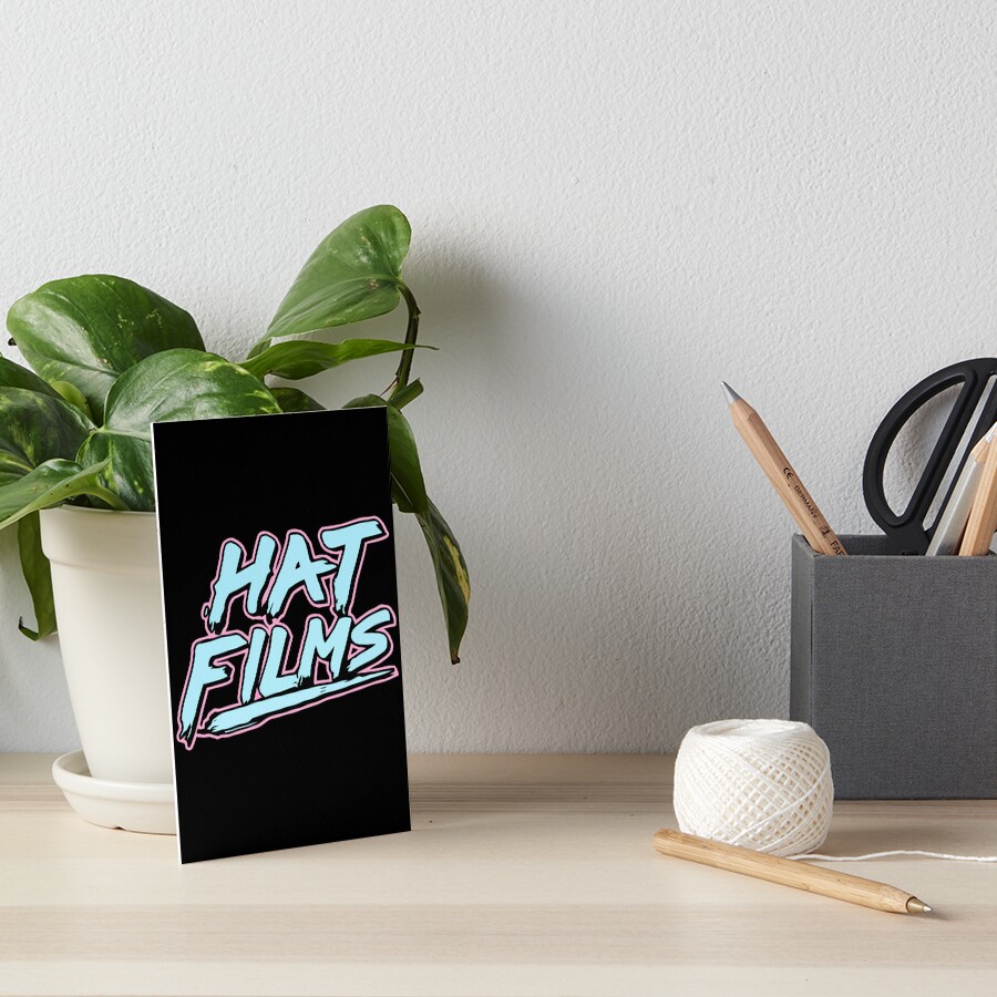 "Hat Films Merch Hat Films Logo" Art Board Print by SemiKiya | Redbubble