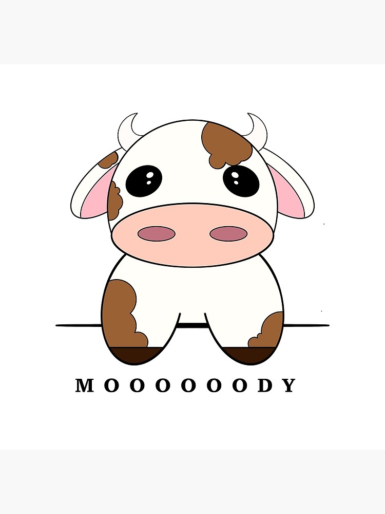 "Moody chocolate cow" Poster for Sale by ONI-NIE | Redbubble