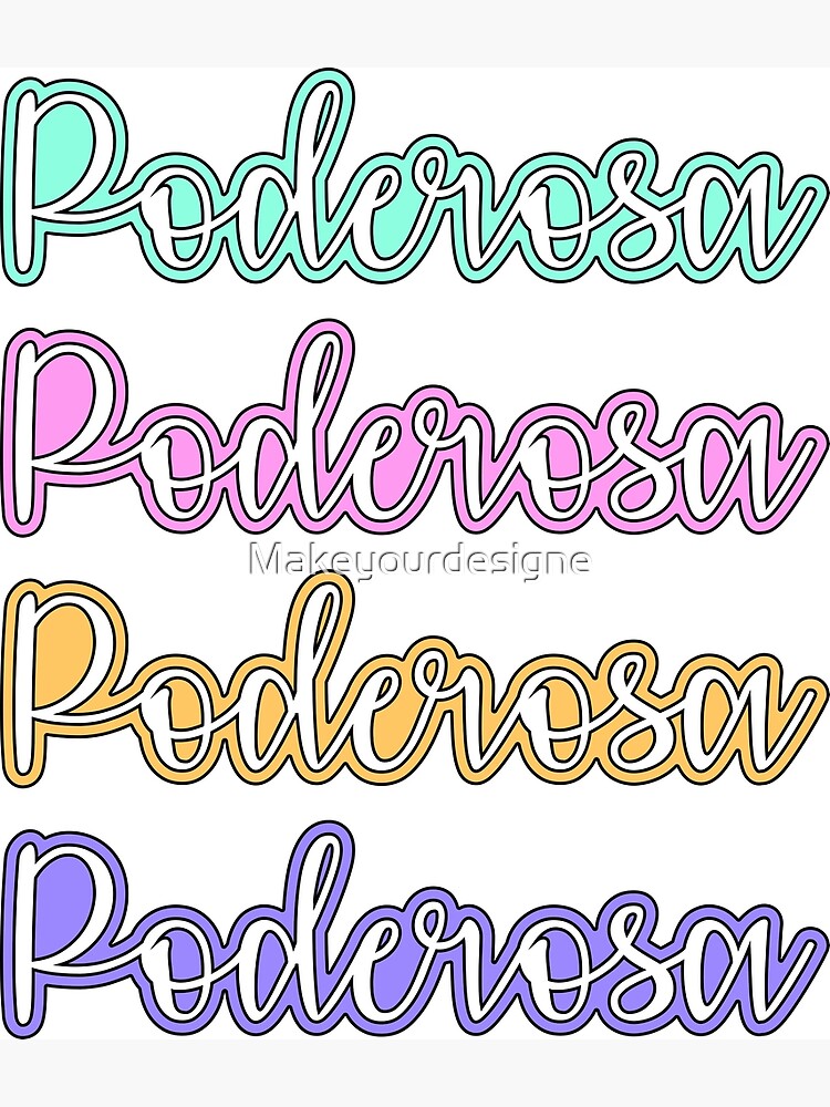 "Poderosa Pack" Poster by Makeyourdesigne | Redbubble