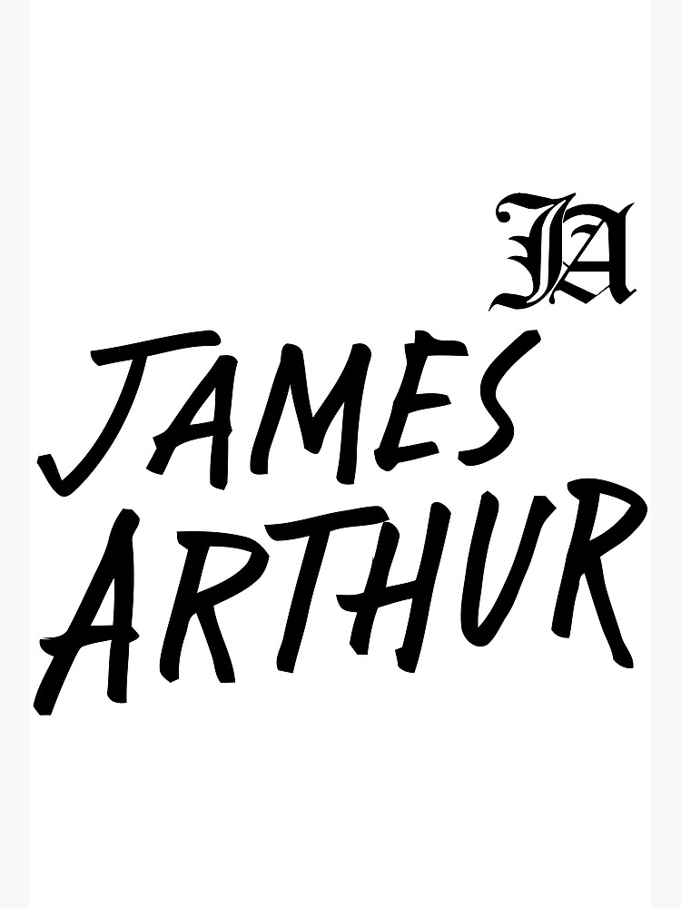 "James Arthur Merch James Arthur Logo" Art Print for Sale by SemiKiya ...