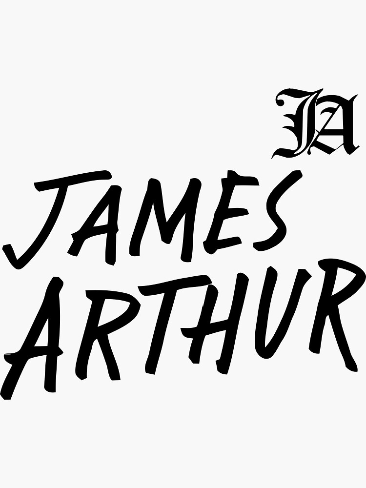 "James Arthur Merch James Arthur Logo" Sticker by SemiKiya | Redbubble