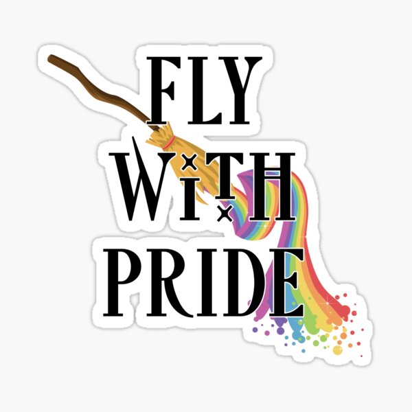 "Fly With Pride LGBTQ Witches" Sticker for Sale by DGC22 | Redbubble