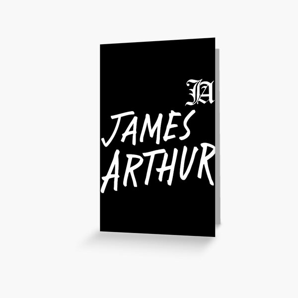 "James Arthur Merch James Arthur Logo" Greeting Card by SemiKiya ...