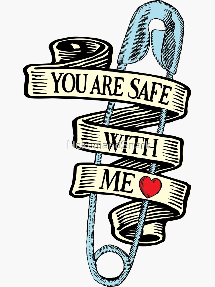 "You are Safe with Me Safety Pin Design for Allies Anti-Harassment ...