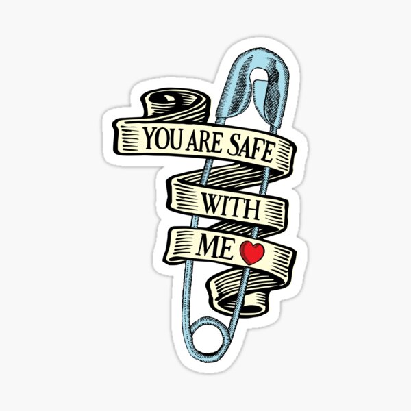 "You are Safe with Me Safety Pin Design for Allies Anti-Harassment ...