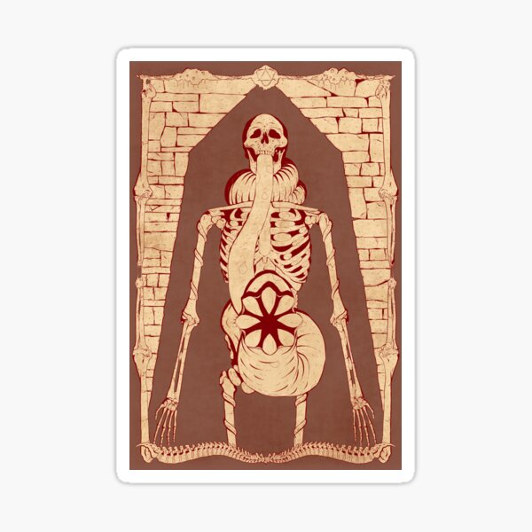 "Red Book Mohrg Poster" Sticker by awfulgoodgames | Redbubble
