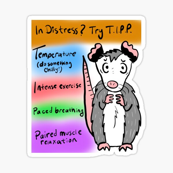 "Therapossum - TIPP" Sticker for Sale by GingeryArtistry | Redbubble