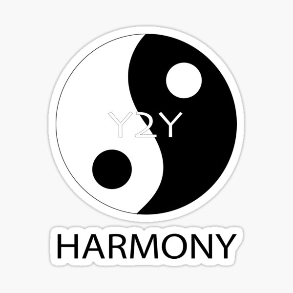"Y2Y Harmony & Balance pocket sign" Sticker by Ying2Yang | Redbubble