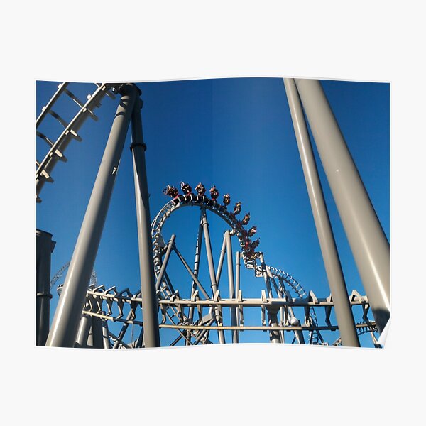 "Flight Deck Roller Coaster" Poster for Sale by HakoFrost | Redbubble