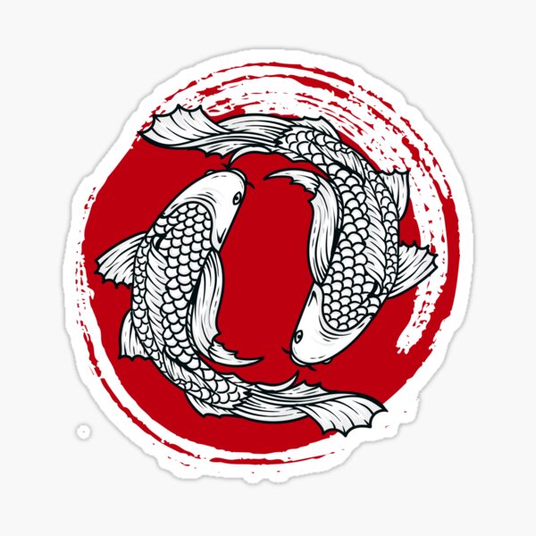 "Japanese koi fish" Sticker by yusufstry | Redbubble