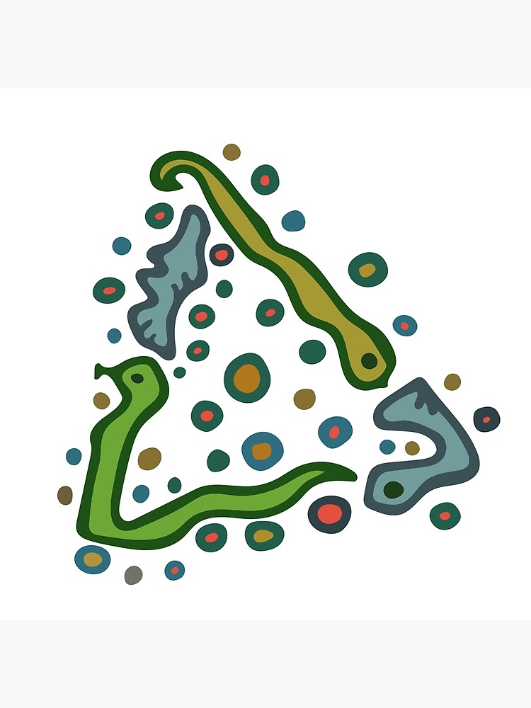 "Snakes - Triangle" Poster for Sale by LeMoor | Redbubble