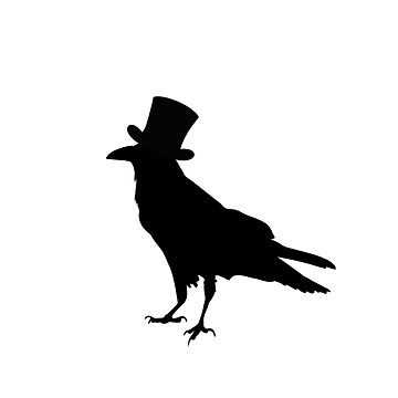 "Crow | Raven | Crow Hat | Crow Top Hat " Poster for Sale by Presto ...