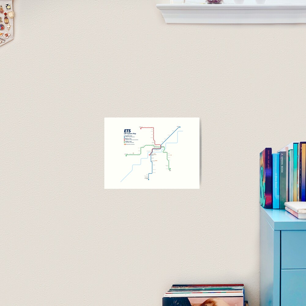 "Edmonton Light Rail Transit Map" Poster for Sale by whatchyyc | Redbubble