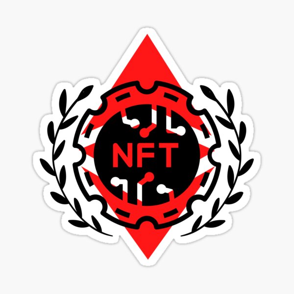 "An NFT inspired Logo" Sticker for Sale by SteveHanzo | Redbubble