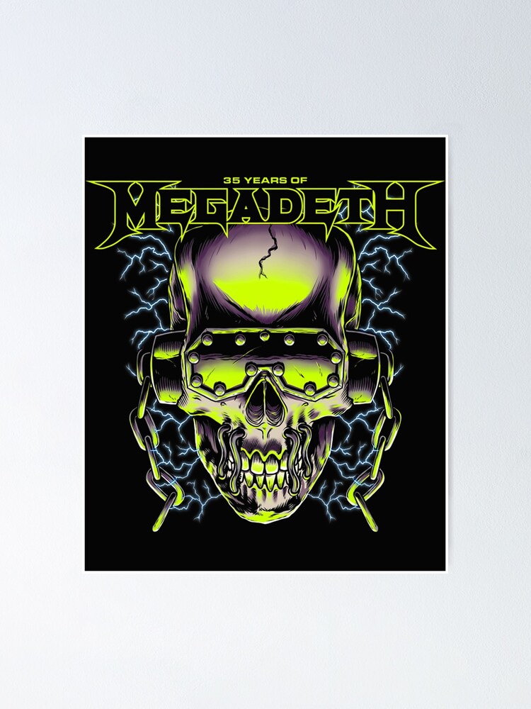 "Megadeth – 35 Years Of Vic " Poster by parpanwzronk5 | Redbubble