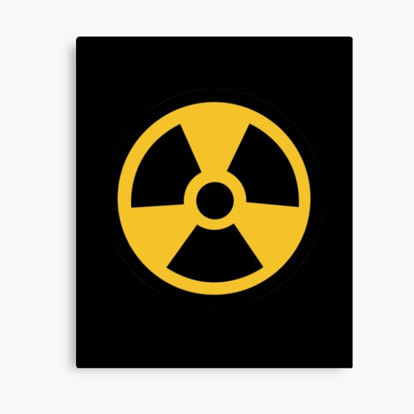 "Radioactivity Hazard Symbol Radioactive Nuclear Fallout " Canvas Print ...