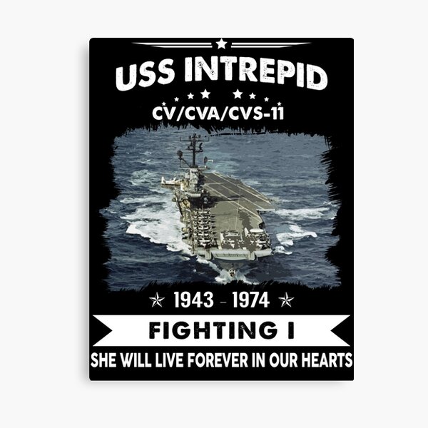 "USS Intrepid CV 11" Canvas Print for Sale by ttiniu | Redbubble