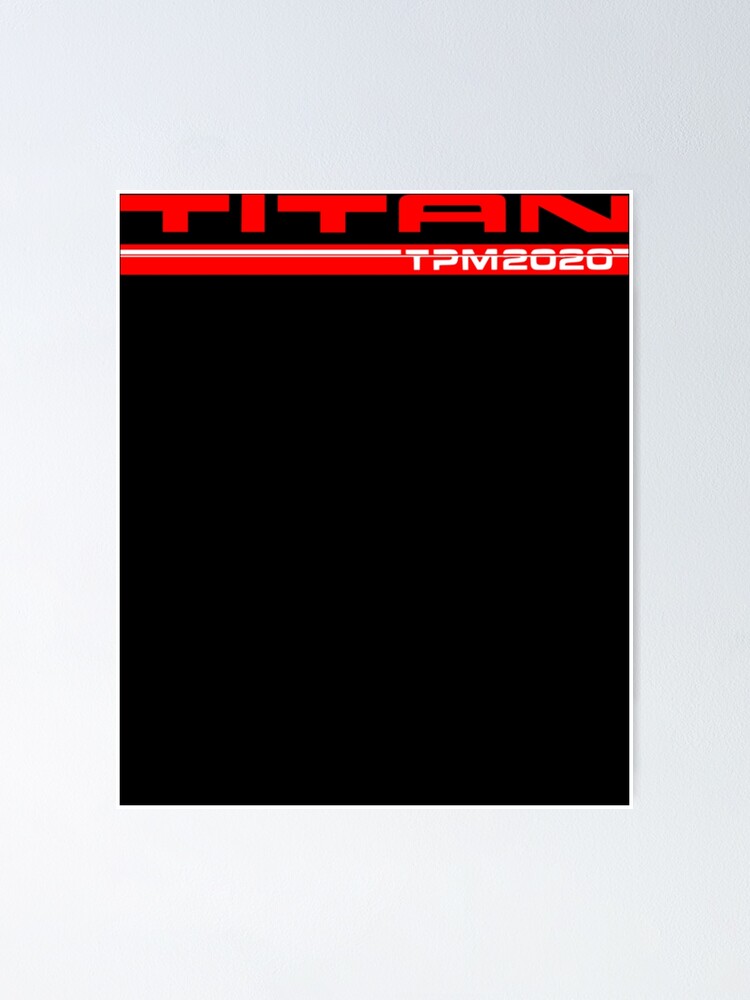 "Titan Retro Ice Hockey Logo" Poster for Sale by ShirleyLefevree ...