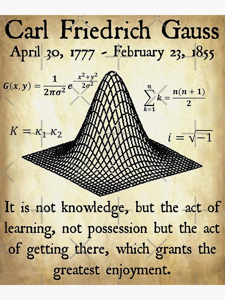 Póster for Sale con la obra «Cita de Carl Friedrich Gauss El ...