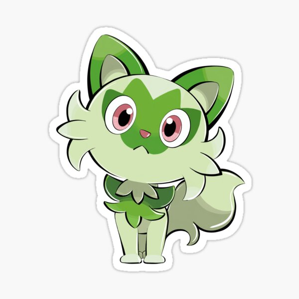 Stickers Sprigatito sticker/ pokèmon sticker/ 9 gen starters Paper ...