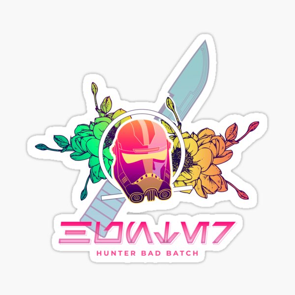 "Neon Hunter" Sticker by BirdNugget | Redbubble