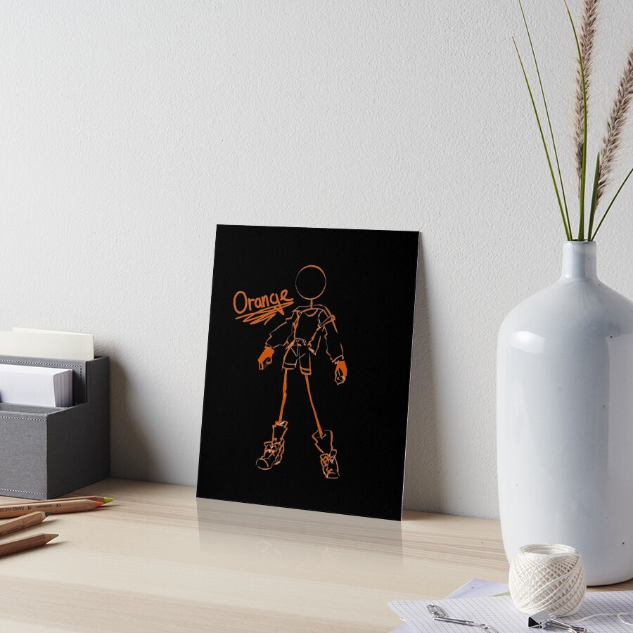 "Alan Animation Becker Orange" Art Board Print by KunNero | Redbubble