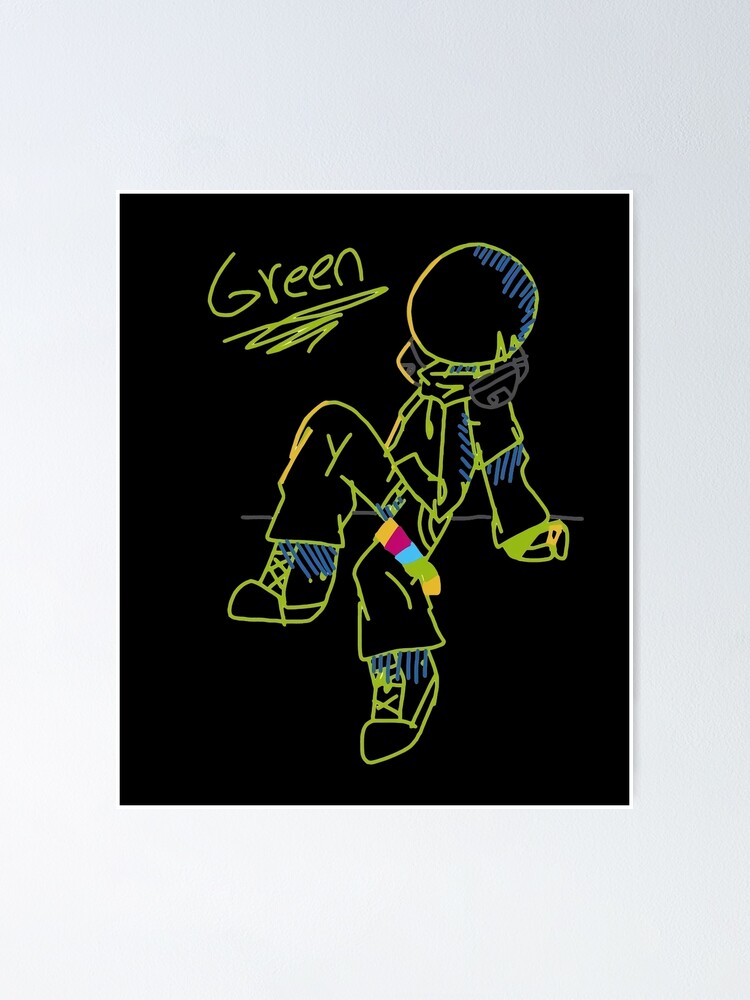"Alan Animation Becker Green" Poster for Sale by KunNero | Redbubble