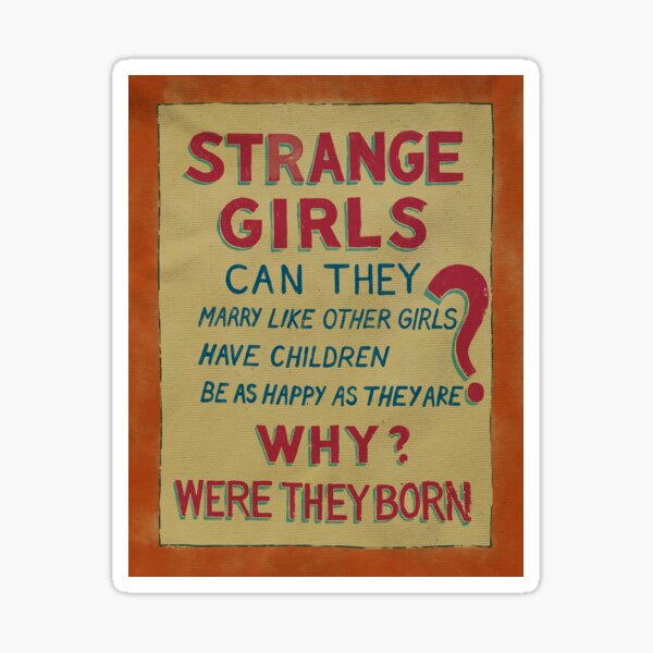 "Strange Girls Circus Banner" Sticker for Sale by AmyHarding | Redbubble