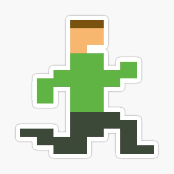 "Pitfall - 8 Bit" Sticker for Sale by CasualBiscuits | Redbubble