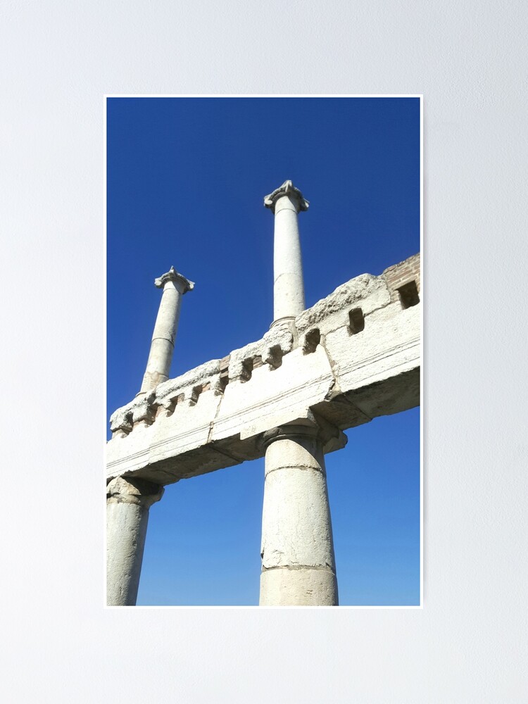 Poster « Colonnes à Pompéi », par T-AW | Redbubble