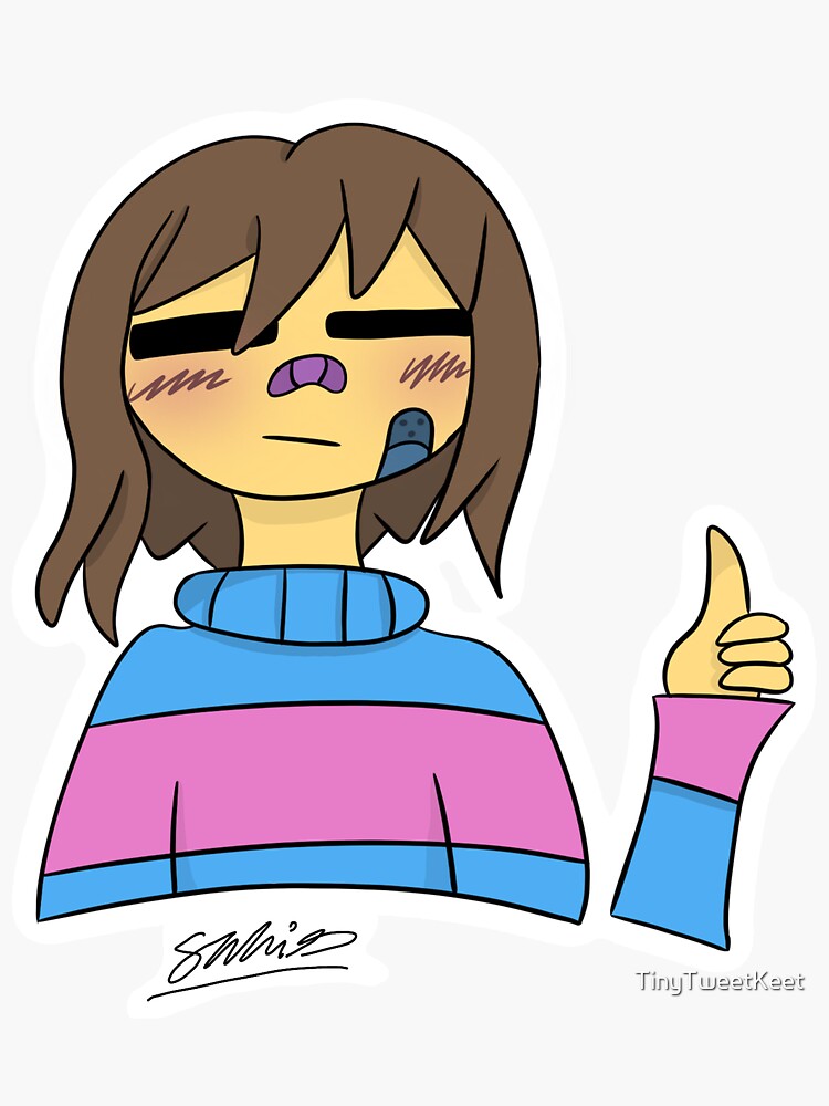 "Frisk" Sticker by TinyTweetKeet | Redbubble