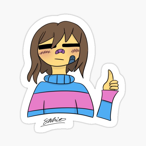 "Frisk" Sticker by TinyTweetKeet | Redbubble