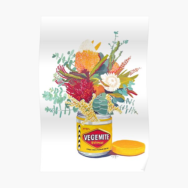 "Vegemite Bouquet" Poster for Sale by PollaPosavec | Redbubble