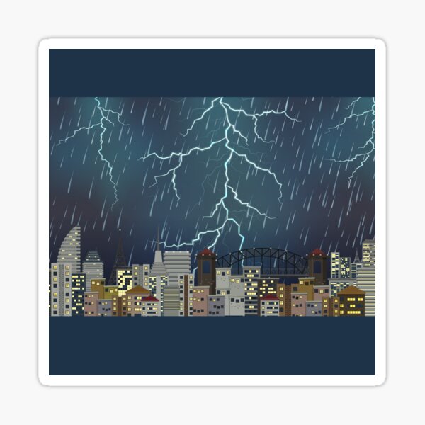 "thunderstorm " Sticker for Sale by shoping11228 | Redbubble