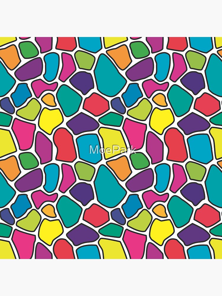 "Giraffe Coat Spots - Rainbow (Pattern Print)" Sticker by MoePark ...