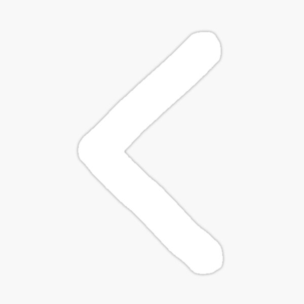 "White Kaunan Rune - Paintbrush" Sticker by Diverlier | Redbubble