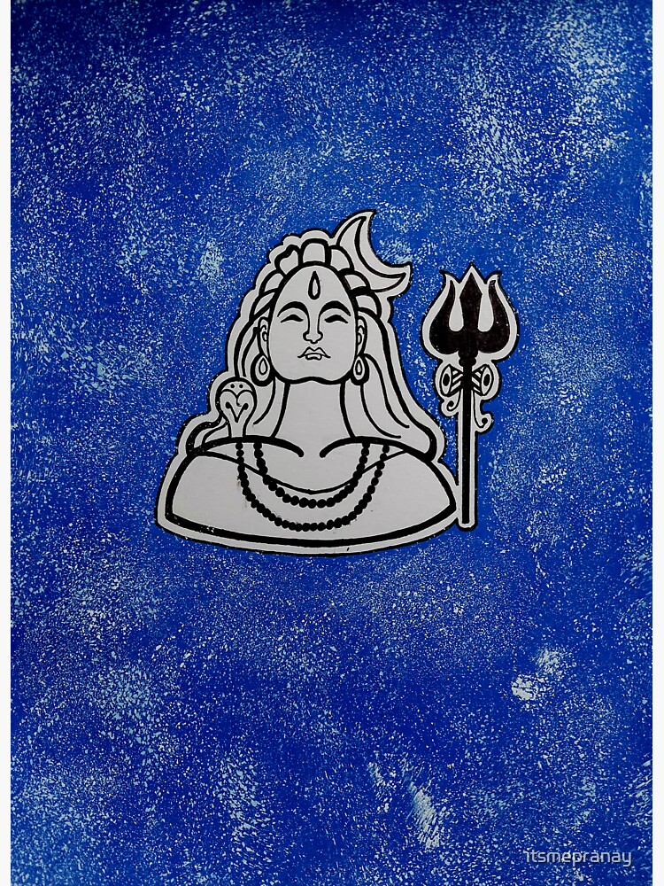 "Adiyogi Shiva" Sticker by itsmepranay | Redbubble