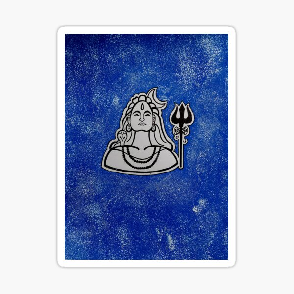 "Adiyogi Shiva" Sticker by itsmepranay | Redbubble