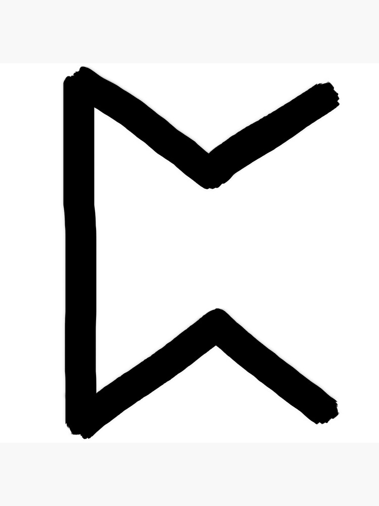 "Black Perth Rune - Paintbrush" Poster for Sale by Diverlier | Redbubble