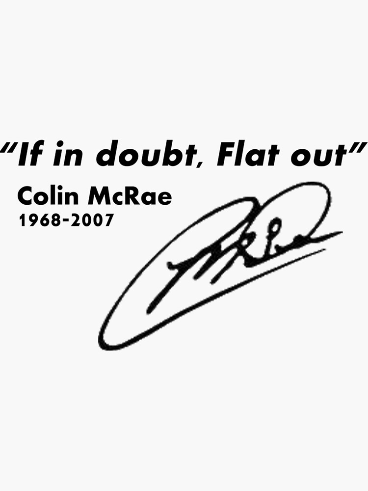 "If in doubt, Flat out Essential T-Shirt" Sticker by PhilippStorz ...