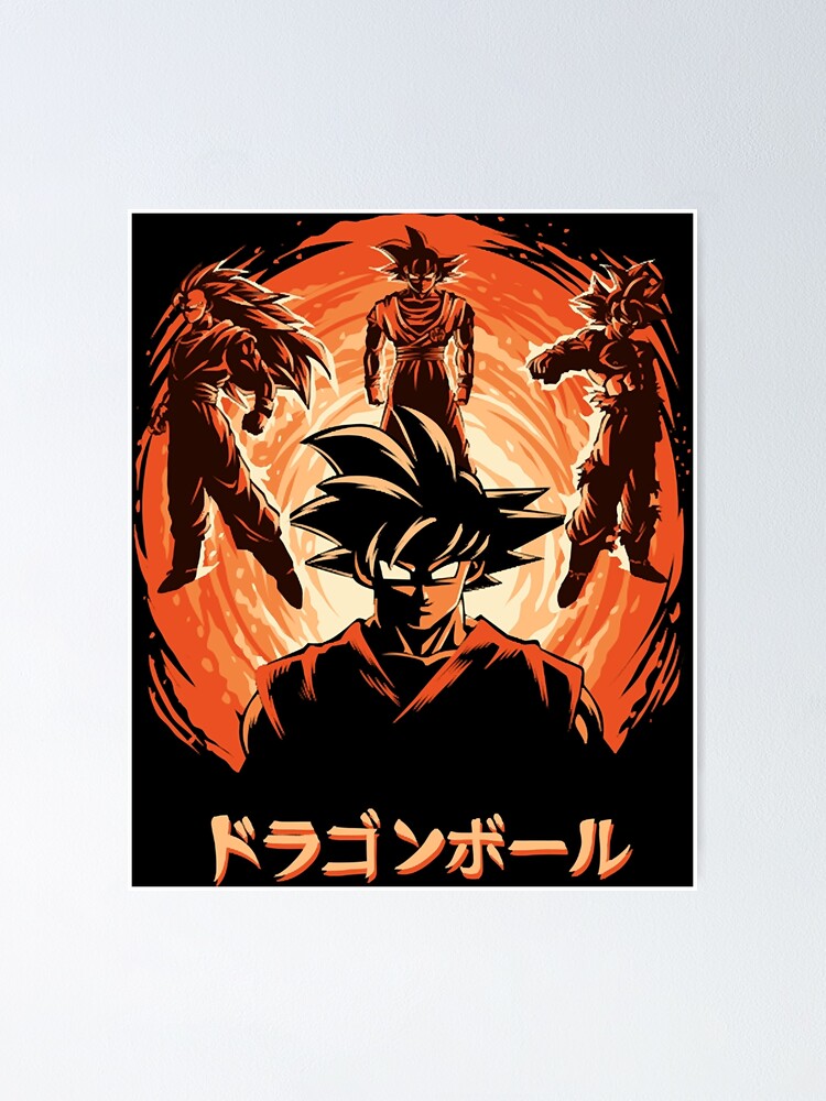 "Goku evolution" Poster for Sale by NabiKiter | Redbubble