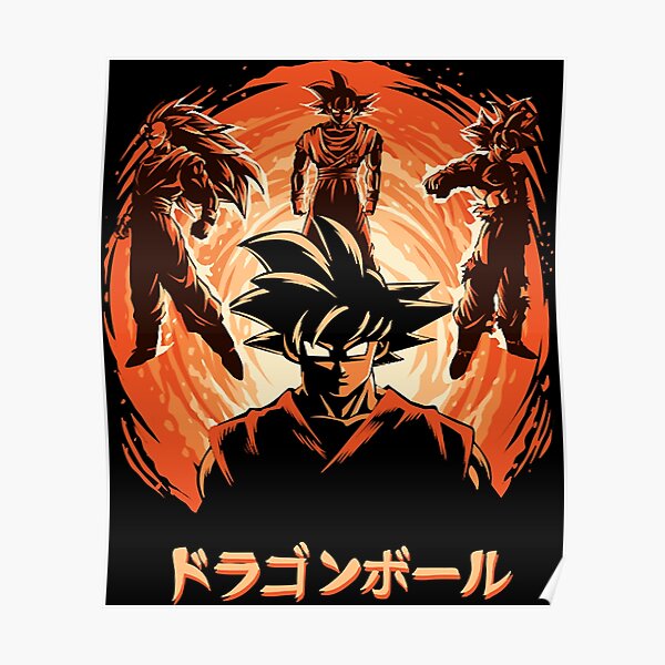 "Goku evolution" Poster for Sale by NabiKiter | Redbubble