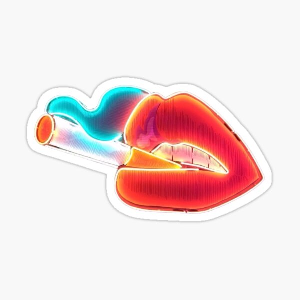 "Hot Lips" Sticker for Sale by genhorsley | Redbubble
