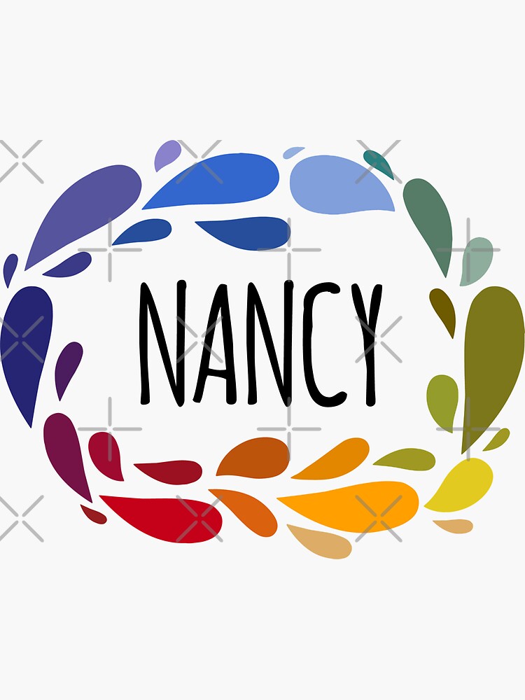 "Nancy Name Cute Colorful Gift Named Nancy" Sticker for Sale by ...