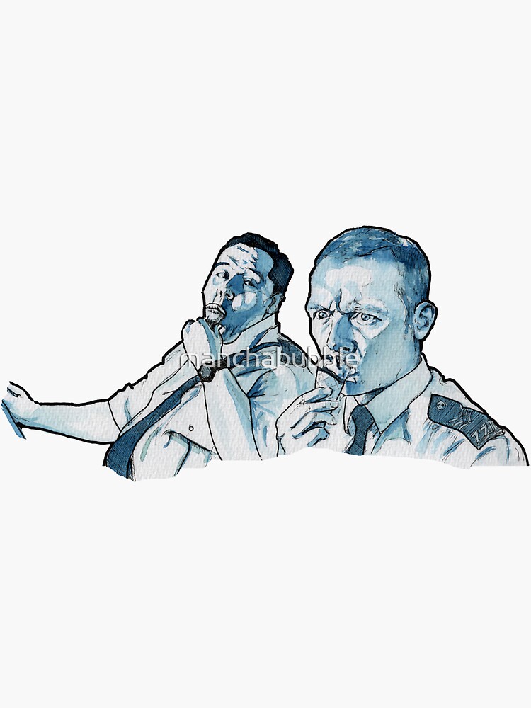 "Hot Fuzz" Sticker for Sale by manchabubble | Redbubble