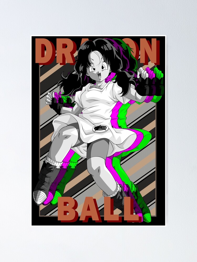 "Videl Dragon Ball Doragon Boru Monochrome RGB Design" Poster by ...