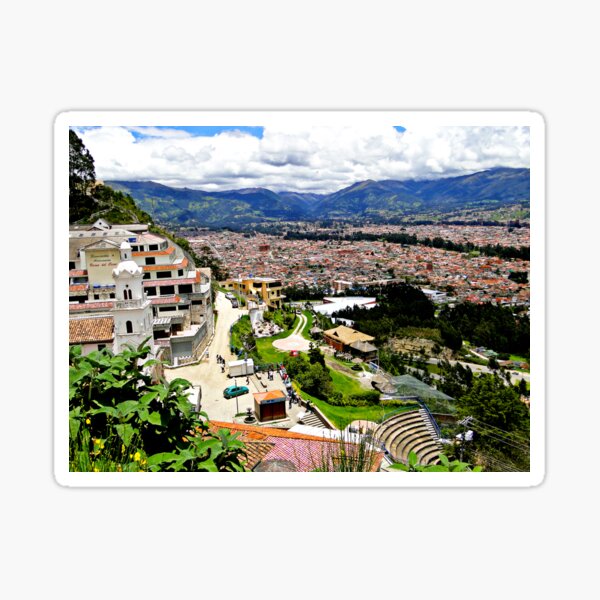 "Cuenca Ecuador as seen from Turi" Sticker for Sale by alabca | Redbubble