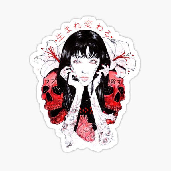 "Tomie " Sticker for Sale by BilardiDanielle | Redbubble