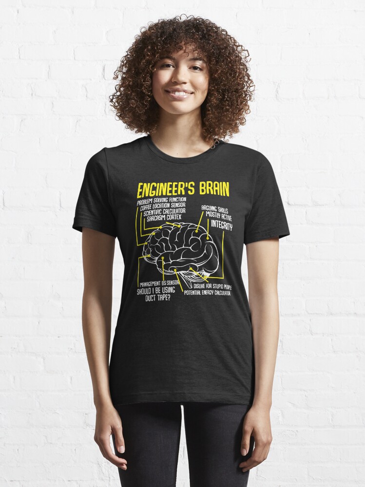 "Engineers Brain Funny Engineering Process" T-shirt for Sale by ...